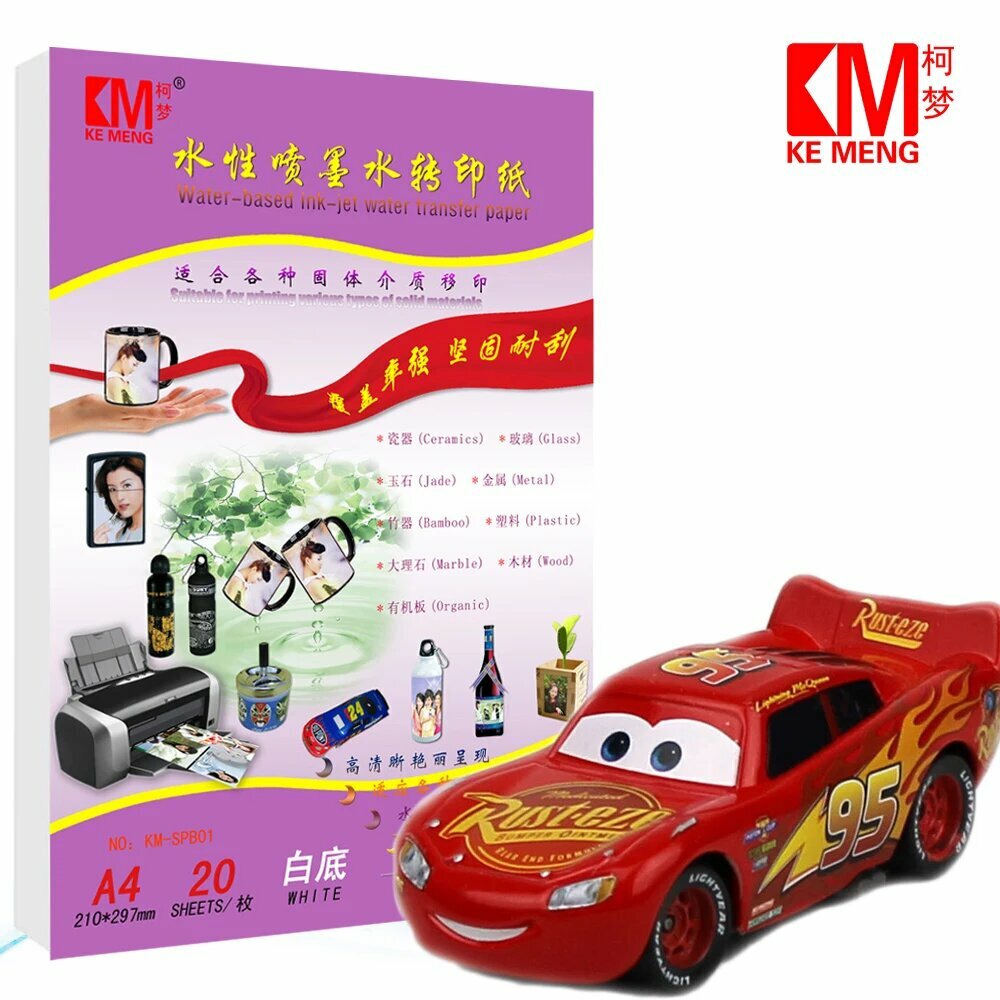 Переводная бумага KE MENG A4 20 листов A5 inkjet clear 20