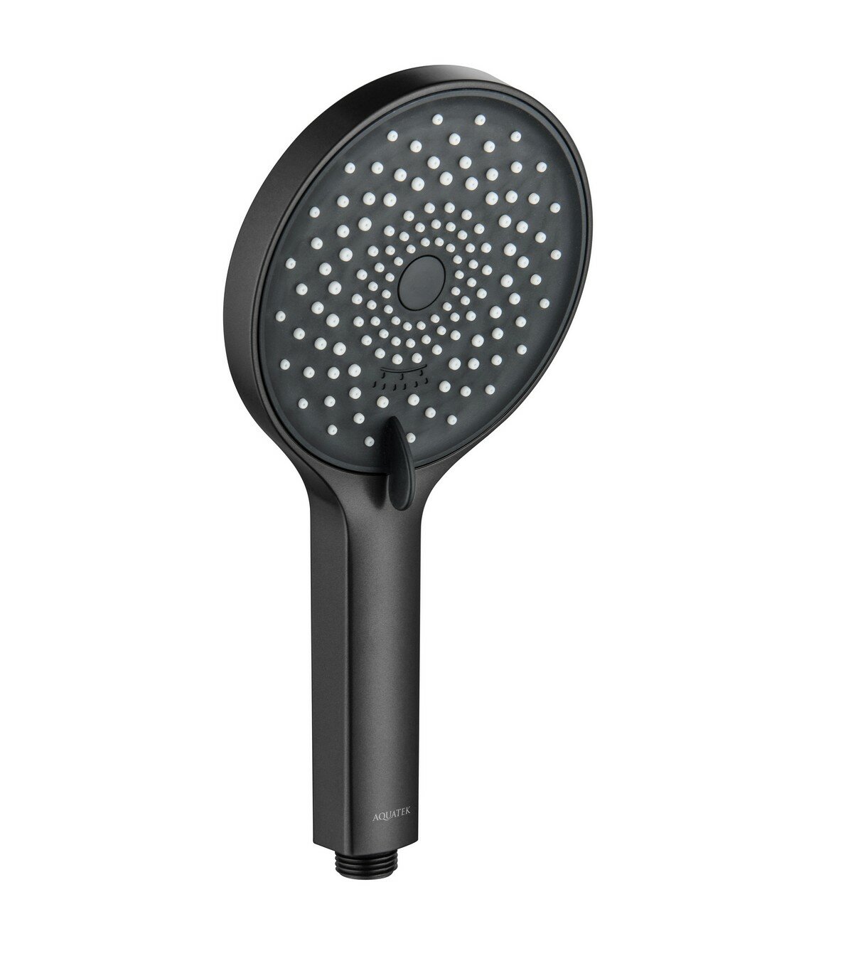 Душевая лейка Aquatek Лугано AQ2201MB, ручная, 131 мм, 3 режима, черный матовый
