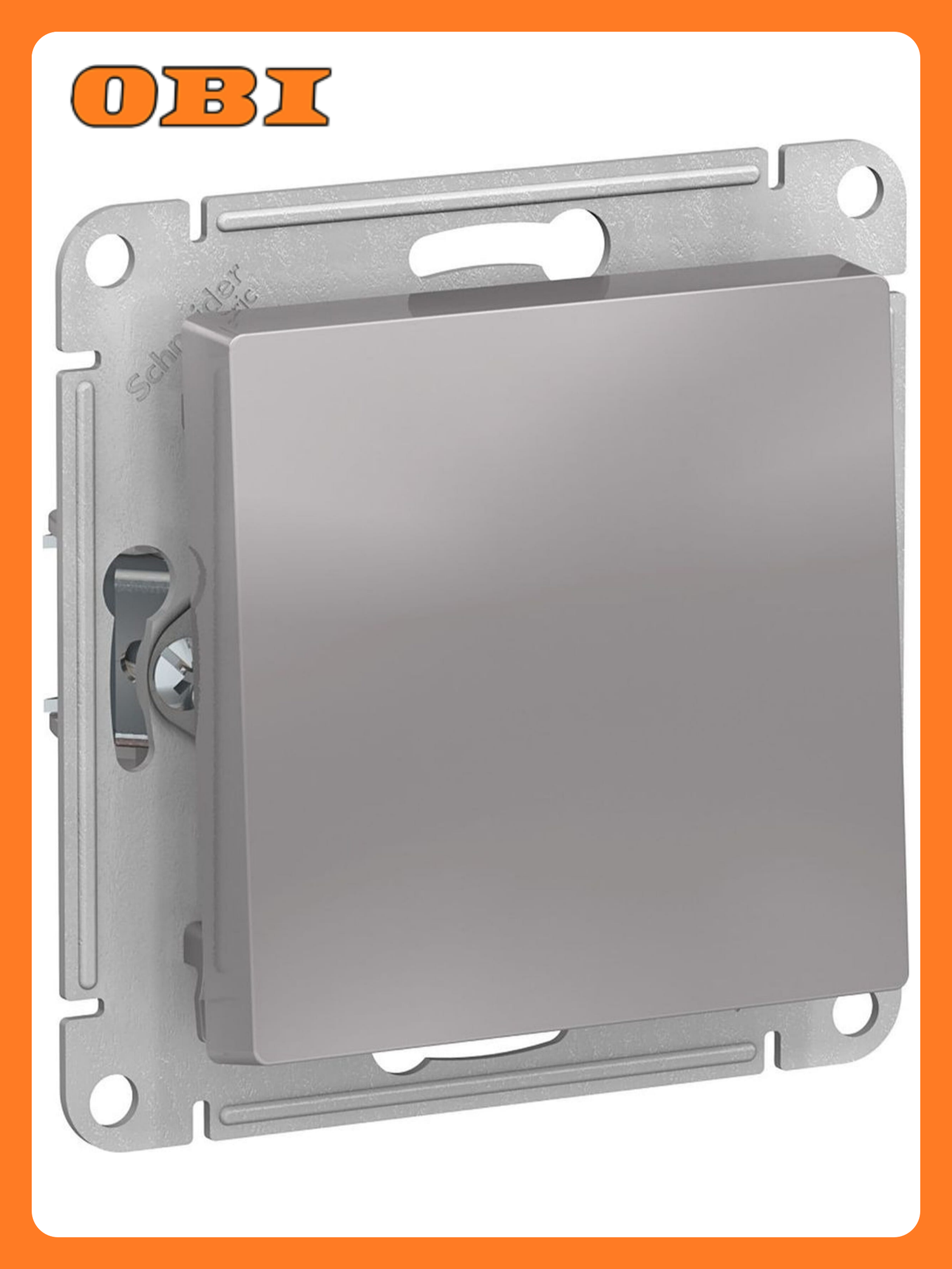 Выключатель Schneider Electric AtlasDesign 1 клавиша алюминий