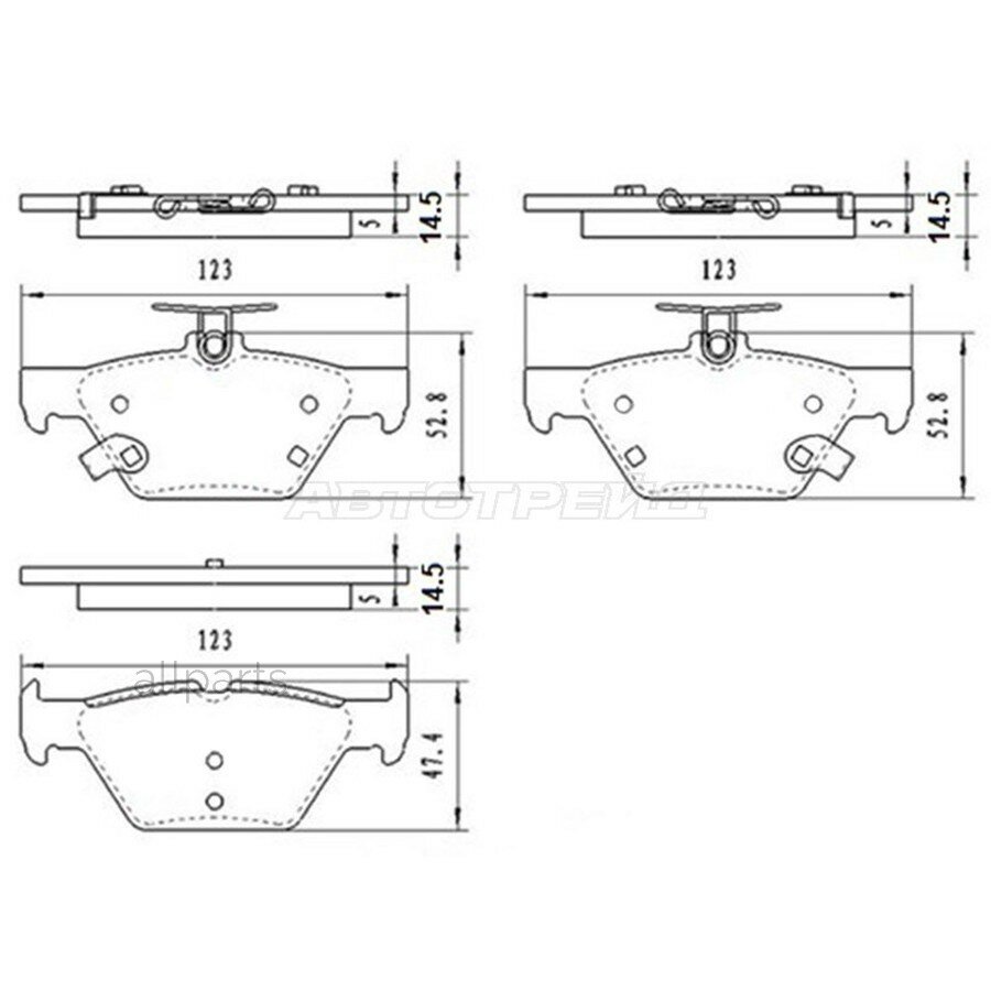 SAT ST-28-0137 Колодки тормозные (Сзади) Subaru Forester 18-21 / Impreza 16-22