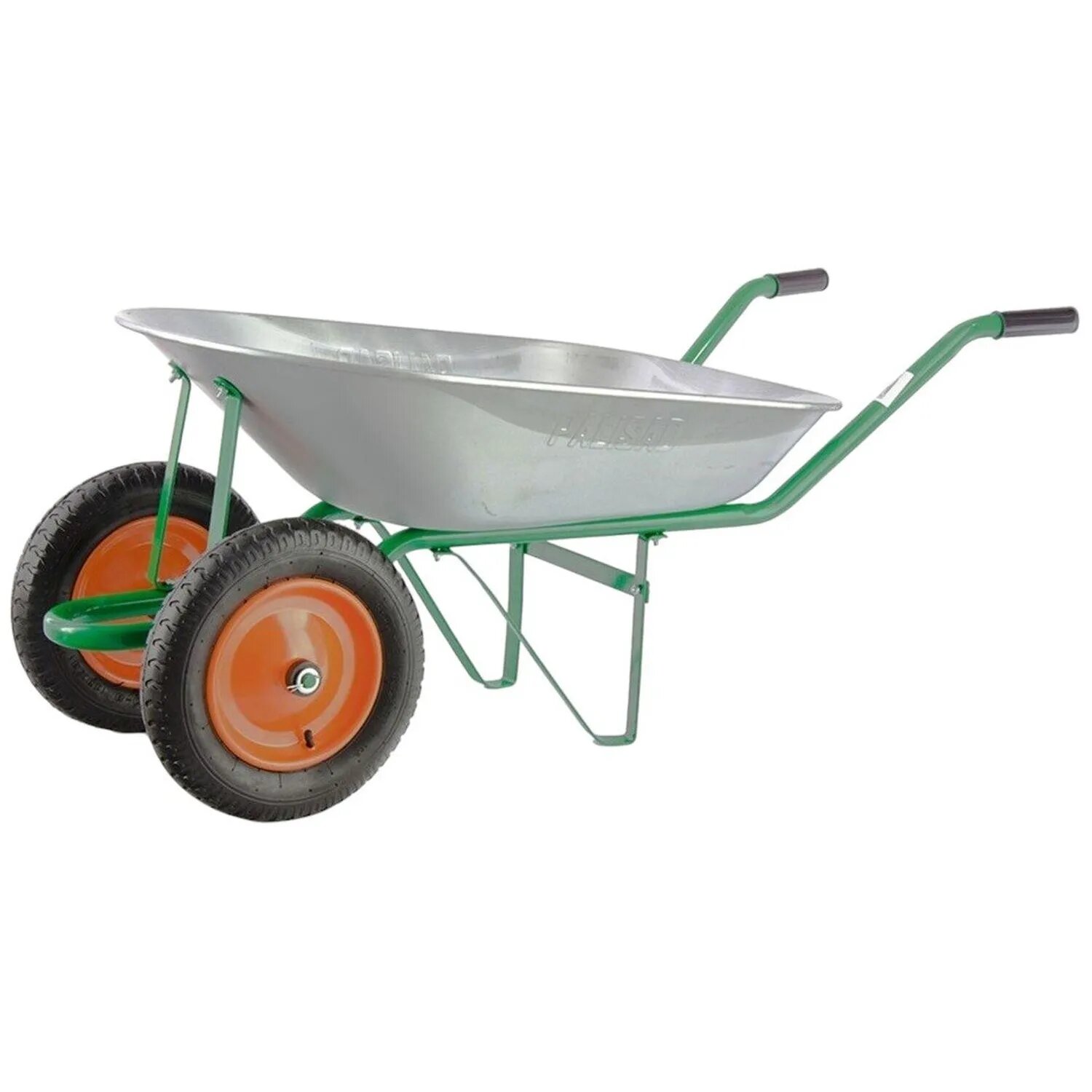 Тачка садовая 2-х колесная, г/п 170 кг, объем 78 л// Palisad 689225