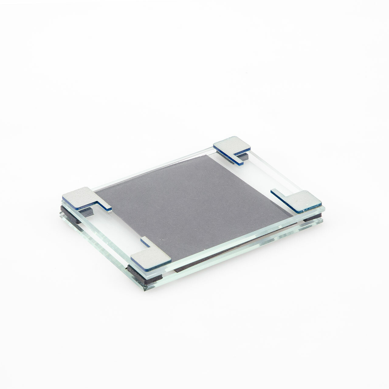 Стеклянная рамка с ограничителями для засветки в мобильной экспо камере, формат А8