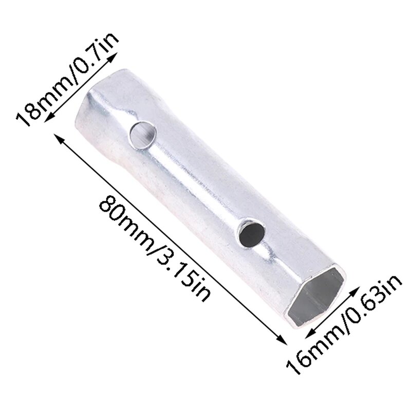 80 мм мотоциклетный ключ для свечей зажигания мотоцикл двухсторонний гаечный ключ для свечей зажигания 16 мм 18 мм аксессуары для мотоциклов