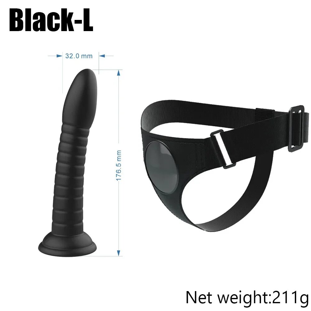 Новинка, женские трусики, реалистичный пенис на ремешке, фаллоимитатор с ремнем, ремень, Black