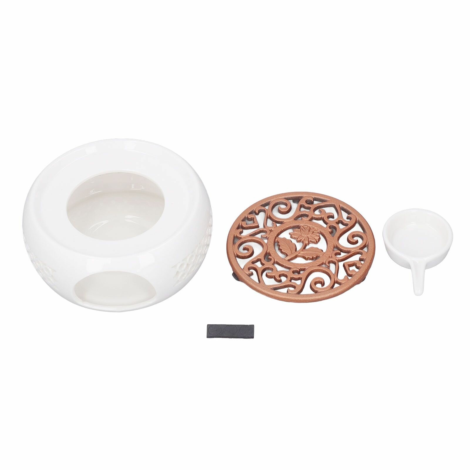 Керамический нагреватель для чайника с полой подставкой и вогнутым дном, многофункциональный для использования в семейном офисе или кафе