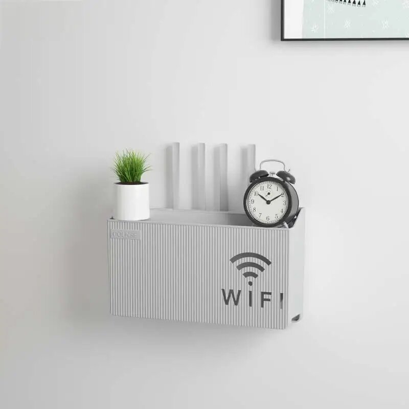 Настенный органайзер для роутера Light Grey