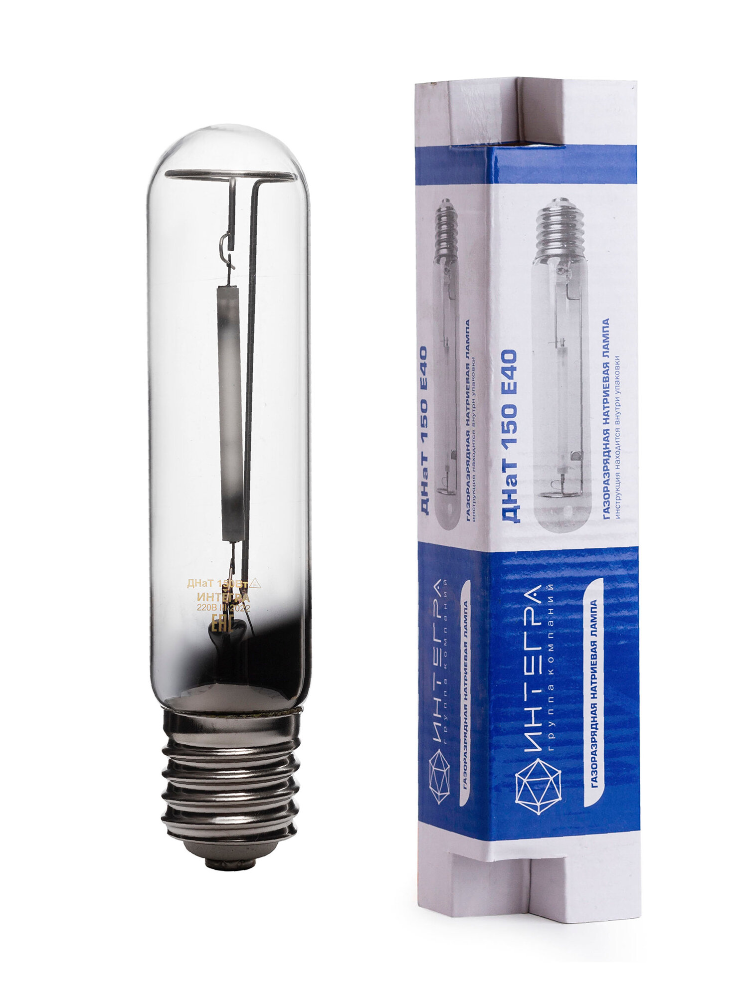Лампа натриевая интегра ДНаТ, 150 Вт, Е40, 40, для теплиц