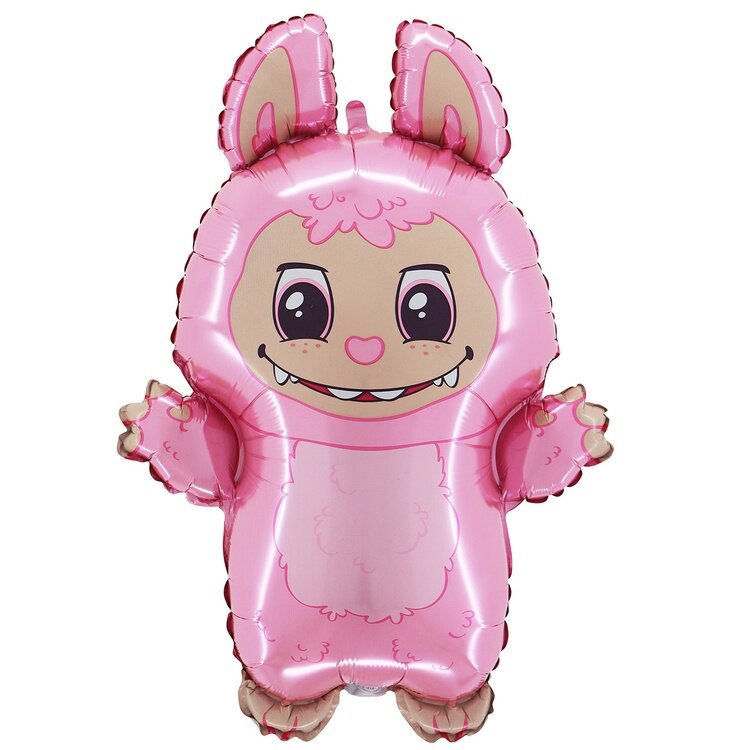 Воздушный шарик Grabo фигура, Эльф, плюшевая кукла, розовая