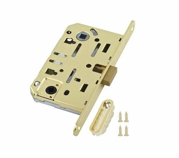 Замок межкомнатный B06102.50.03.567 WC (латунь) с отв. пл B2402.05.03 MEDIANA POLARIS