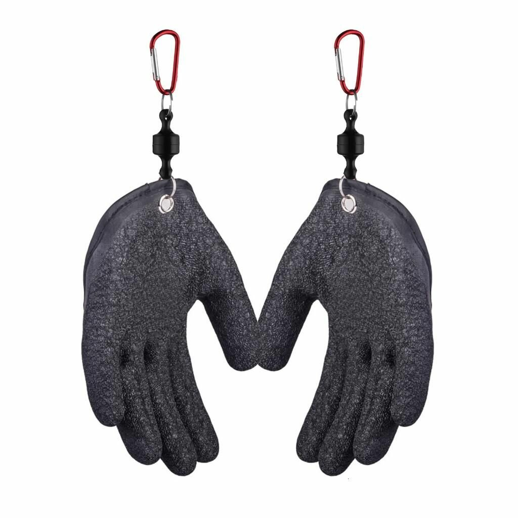 Перчатки для ловли рыбы с магнитными застежками, устойчивые к проколам