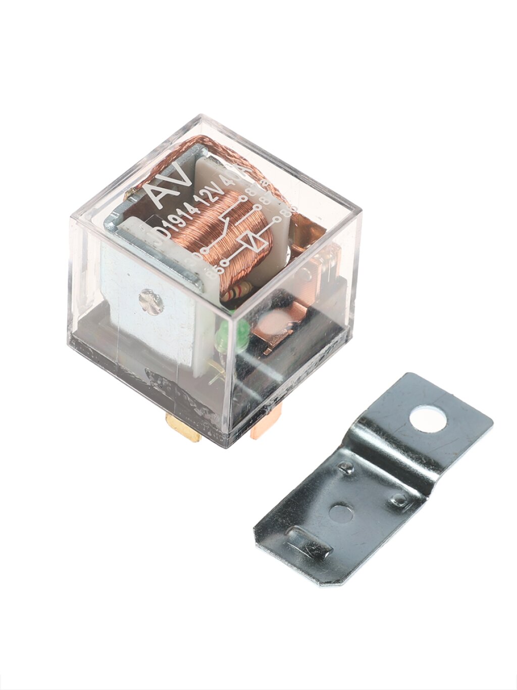 Реле стартера для а/м ВАЗ 2108, ГАЗ-3110 (5-ти конт.) 40А (с диодом) "BOSDQ"