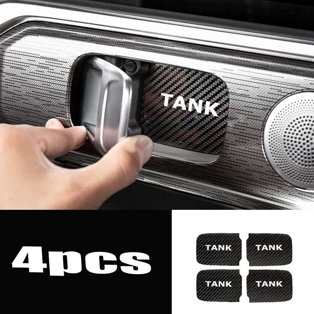 Наклейка на дверную ручку Tank 400 2023-2024, carbon