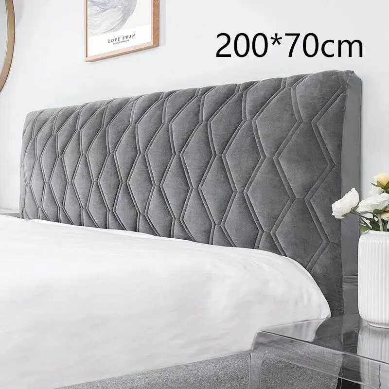 Чехол на мебель для кровати, бархат, стеганая ткань, 200x70 см