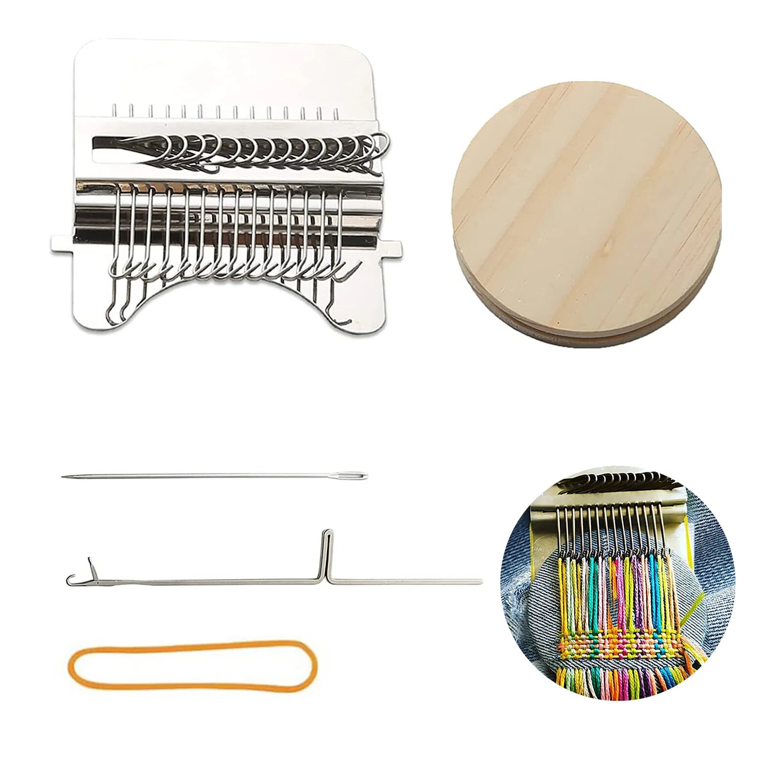 Мини-спиннер Для Вязания, Традиционный Деревянный Ткацкий Станок, Простая В Использовании Игрушка Для Ручного Вязания