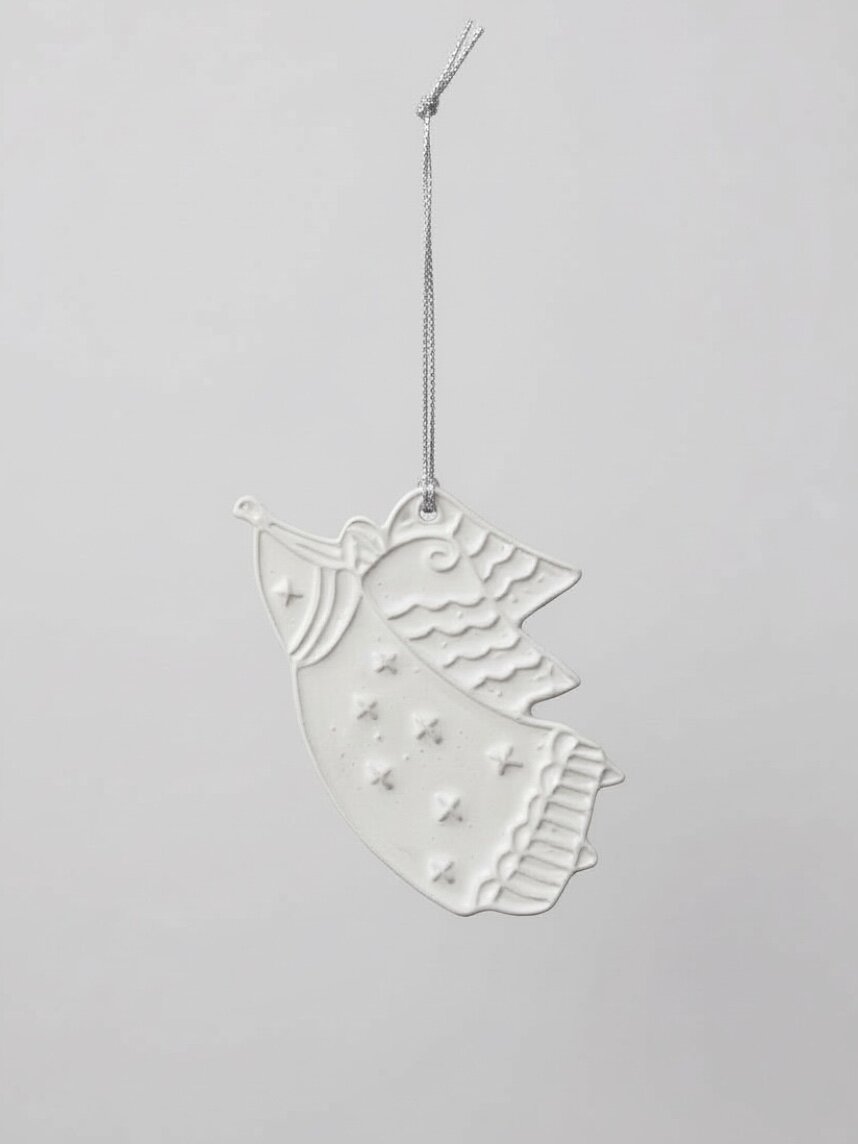 Ёлочная игрушка из керамики «Ангел», Partala ceramics