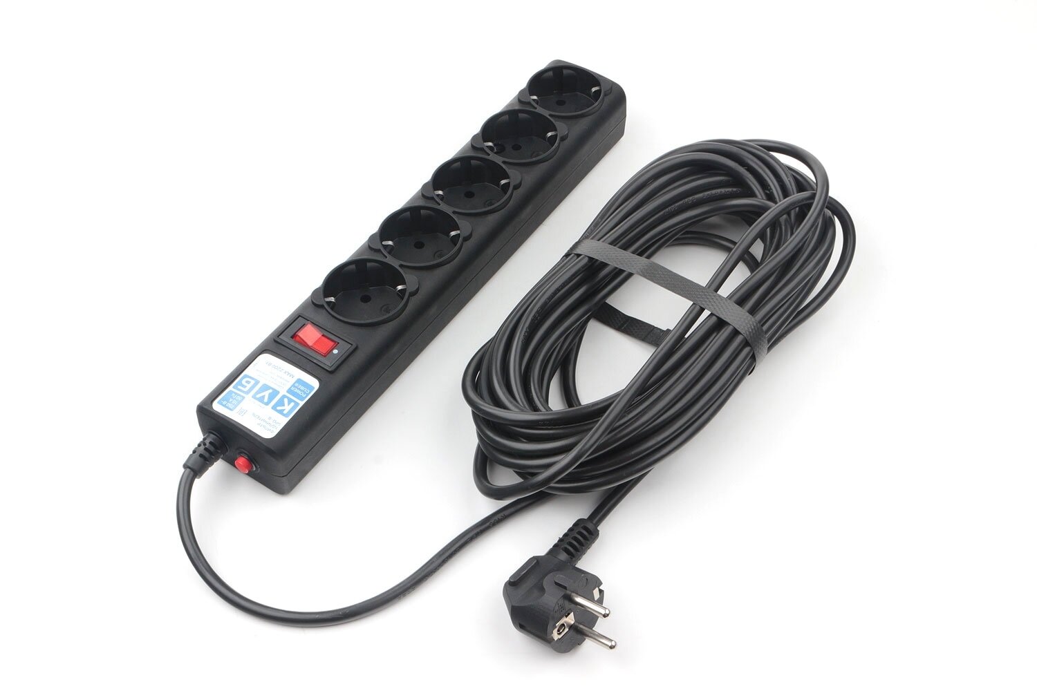 Сетевой фильтр Powercube SPG5-10M 10м (5 розеток) черный (коробка)