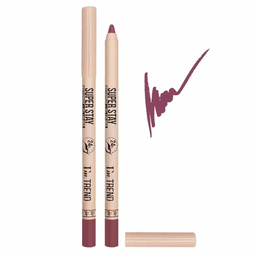 TF cosmetics Карандаш для губ, I'm trend, Super stay, гелевый, тон 010, дикая ягода