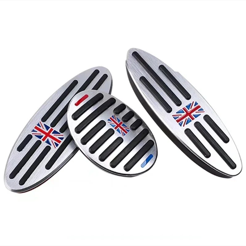 Чехол на педали автомобиля для MINI Cooper F56 R50 R52 R53 F54 F55 R55 R56 F60 R60 R61 Clubman Countryman, чехол на педаль с автоматической подставкой для ног 3PCS Red Jack