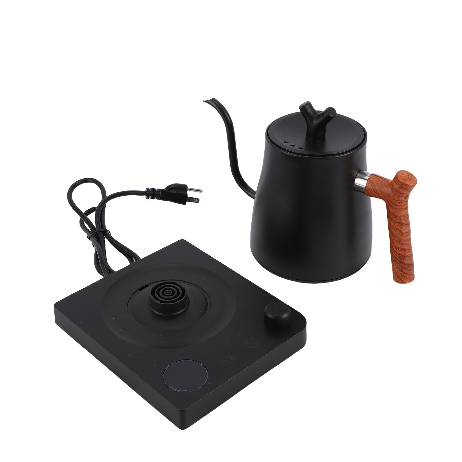 Электрический чайник с изогнутым носиком, многорежимной регулировкой температуры, из нержавеющей стали, для приготовления кофе, молока и чая дома.