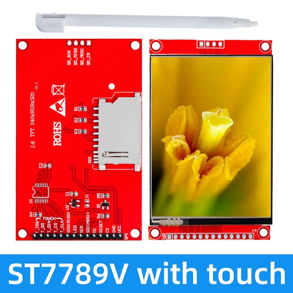 TFT SPI дисплей 2.4 дюйма 320x240 Baishundianzi st7789 with touch