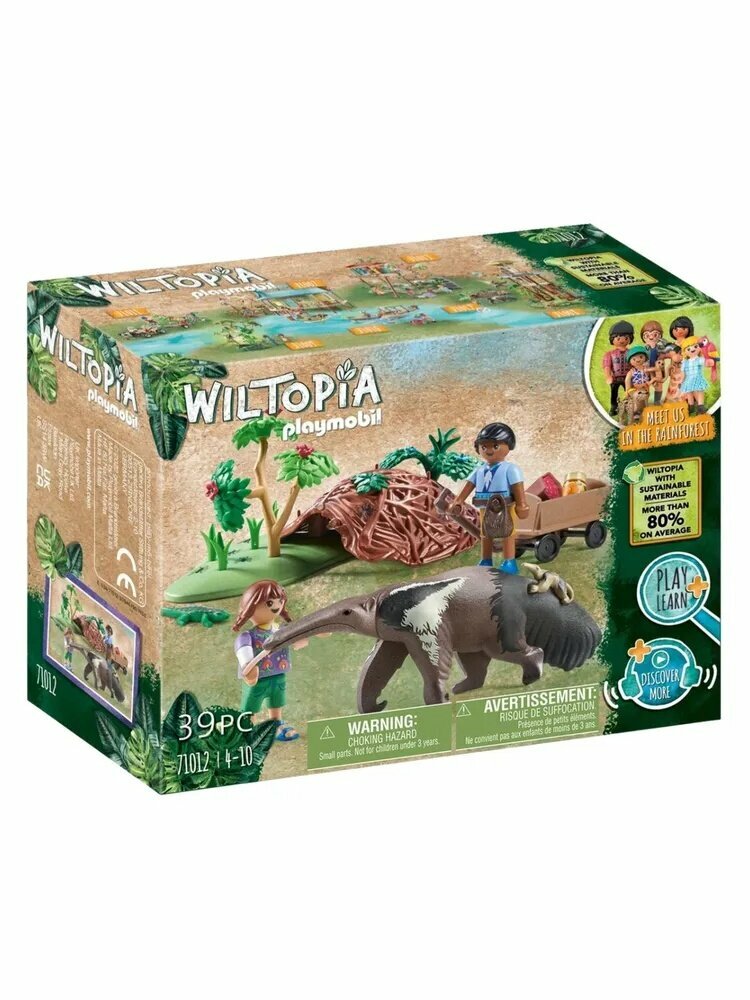 Playmobil-Мир Моби: Уход за муравьедом (Wiltopia-Anteater Care)-71012