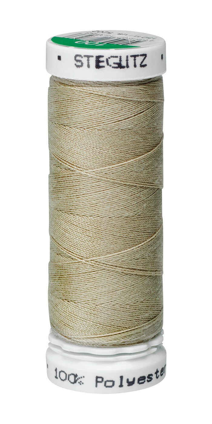 Нитки швейные Stieglitz30 50м, серый шёлк (6002)