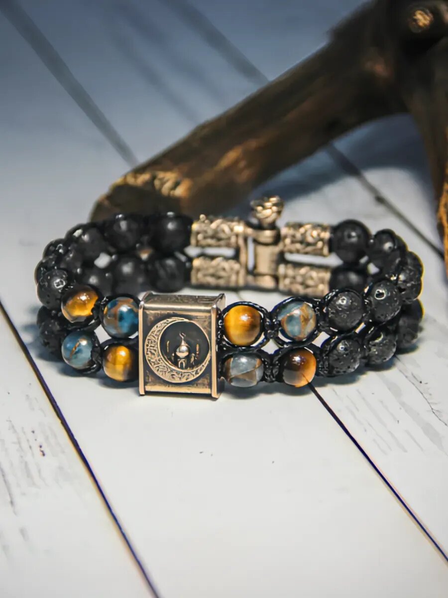 Браслет КОЖА ДА КАМНИ