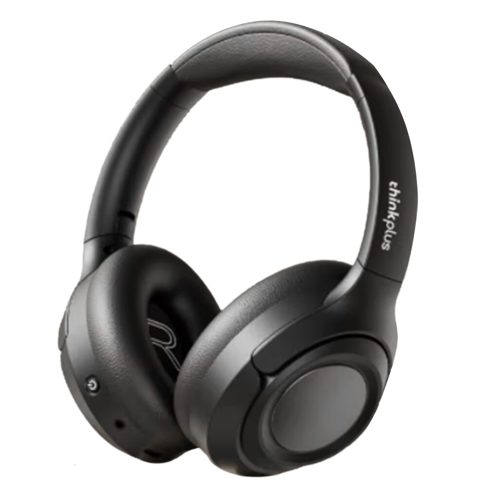 Наушники Thinkplus TH54 Over Ear с шумоподавлением Bluetooth беспроводные со стереозвучанием портативные проводные для гейминга офиса путешествий, цвет: Белый, Черный, Бежевый (Доступно), материал: ABS, батарея: 300mAh, размер динамика: 40mm, частотный