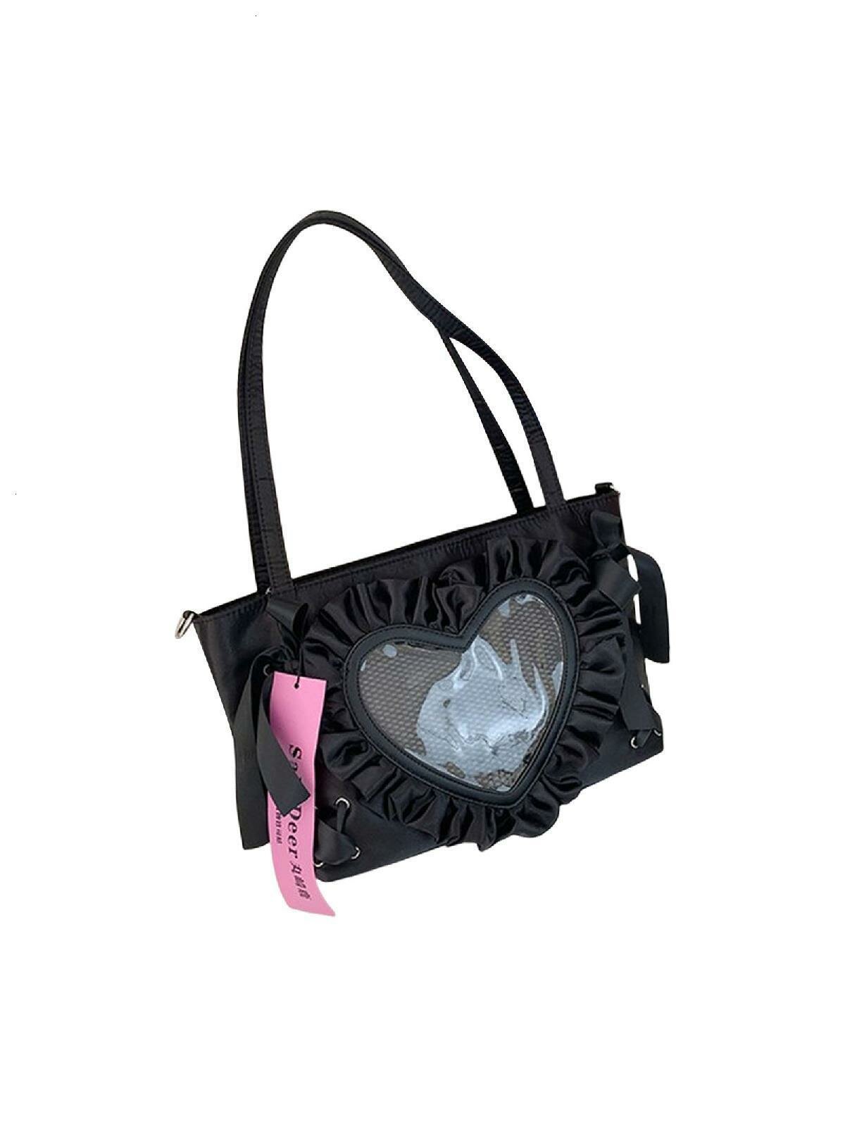 Sweet Bows Itabag Lovely сумка через плечо в форме сердца Сумка через плечо в японском стиле Сумка-мессенджер школьная сумка для студентов