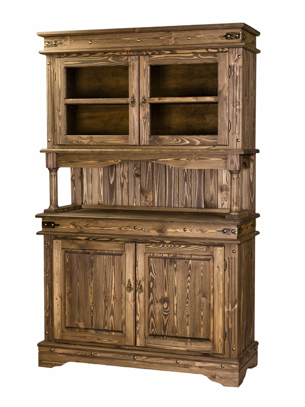 Буфет "викинг 01" (new) из массива сосны (палисандр)