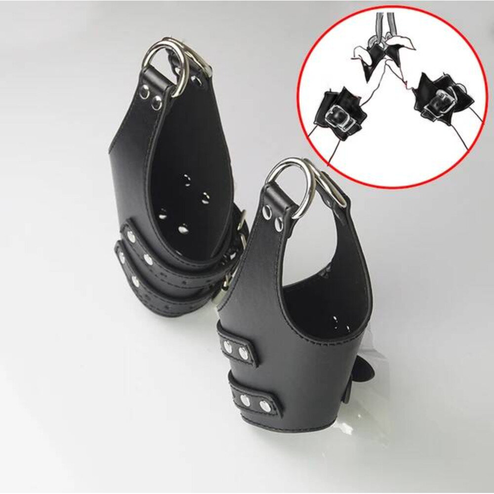 Кожаные наручники, бондаж, БДСМ, подвесные наручники, перчатки, секс-игрушки для пар
