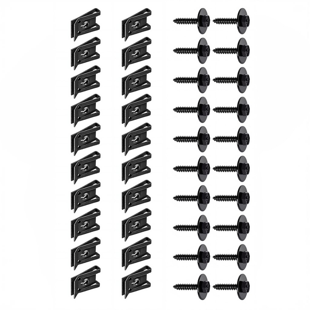 Винтовая U Образная Шайба Металлическая Крепежная Клипса Для Крепления Брызговика Автомобиля Надежное Крепление Антикоррозийная Защита Быстрая Установка