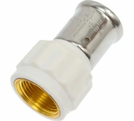 Муфта HENCO ВР, ПВДФ пресс, белая, ВР 20x3/4" 18PKW-2005