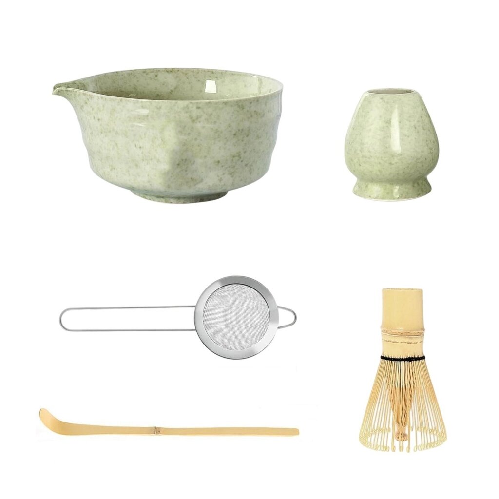 Набор для взбивания чая-Набор дуршлагов Matcha Green из пяти частей