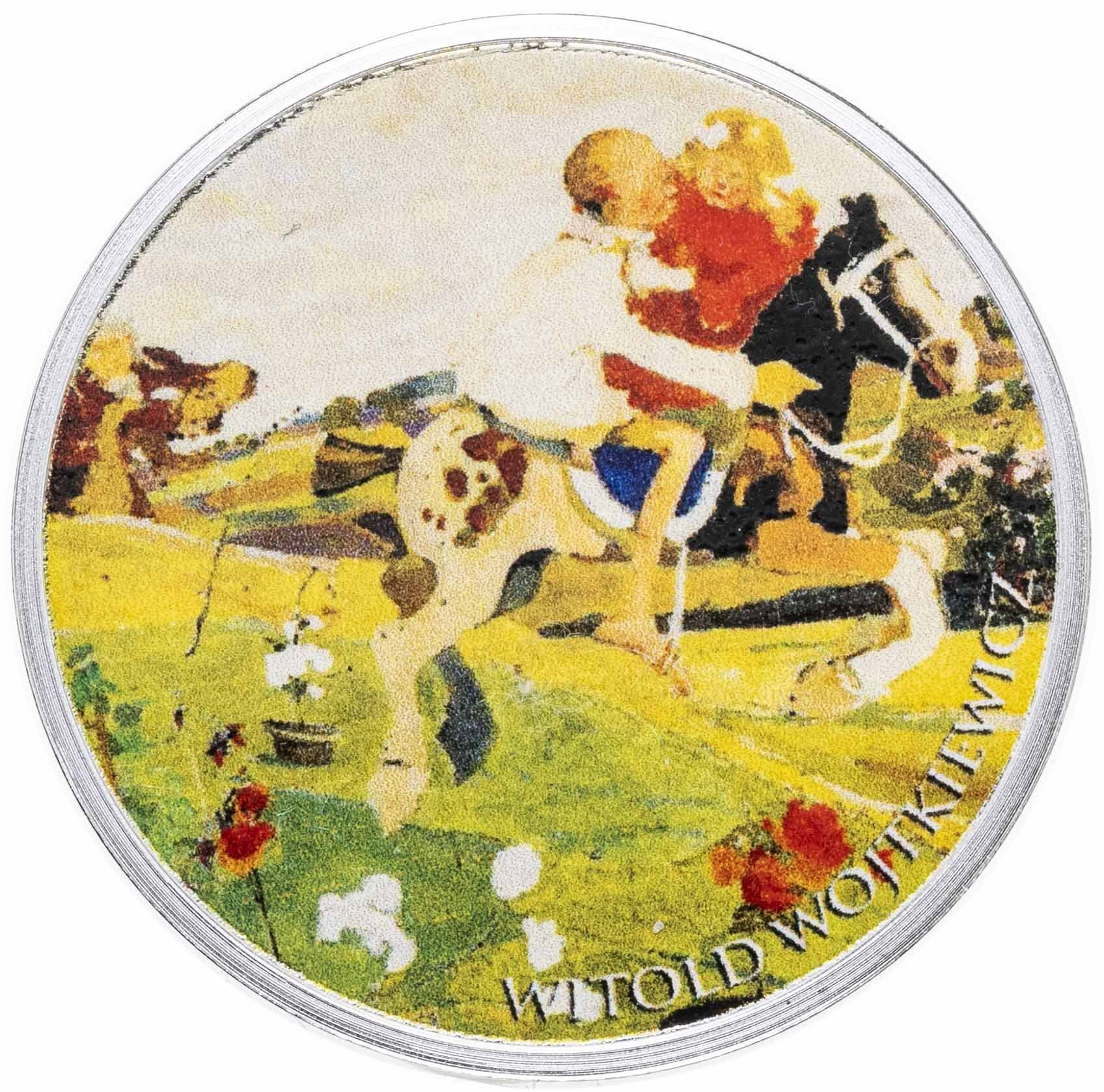 Остров Ниуэ 1 доллар 2016 "Гордость Польской живописи: Витольд Войткевич - Похищение принцессы" в рамке, с сертификатом, Серебро 999, в сохранности Proof