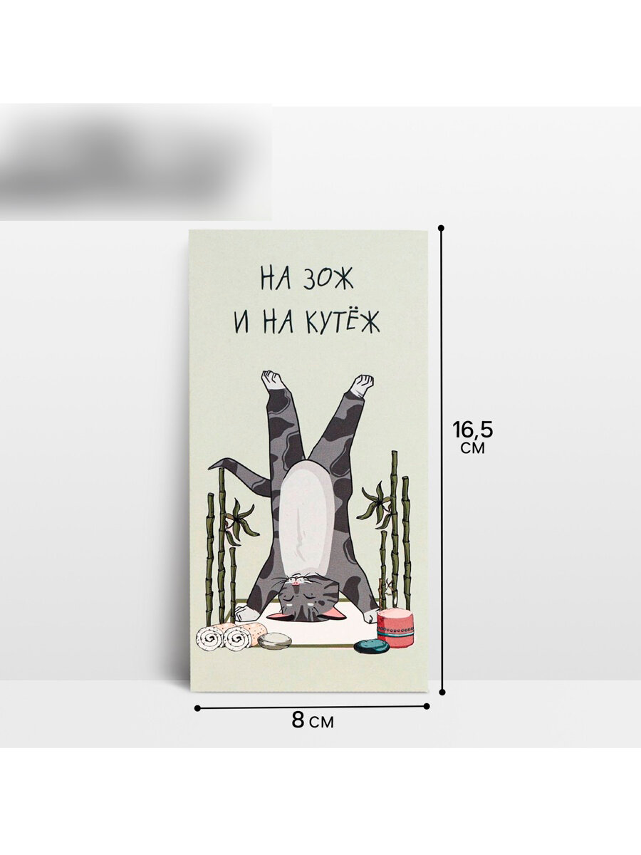 Конверт для денег На ЗОЖ и кутеж , 16.5 х 8 см, 10 шт.