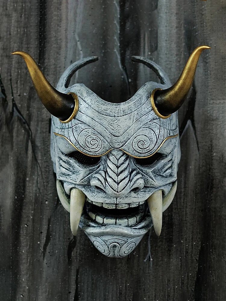 Красная латексная маска демона Праджня PSK-M-250-1