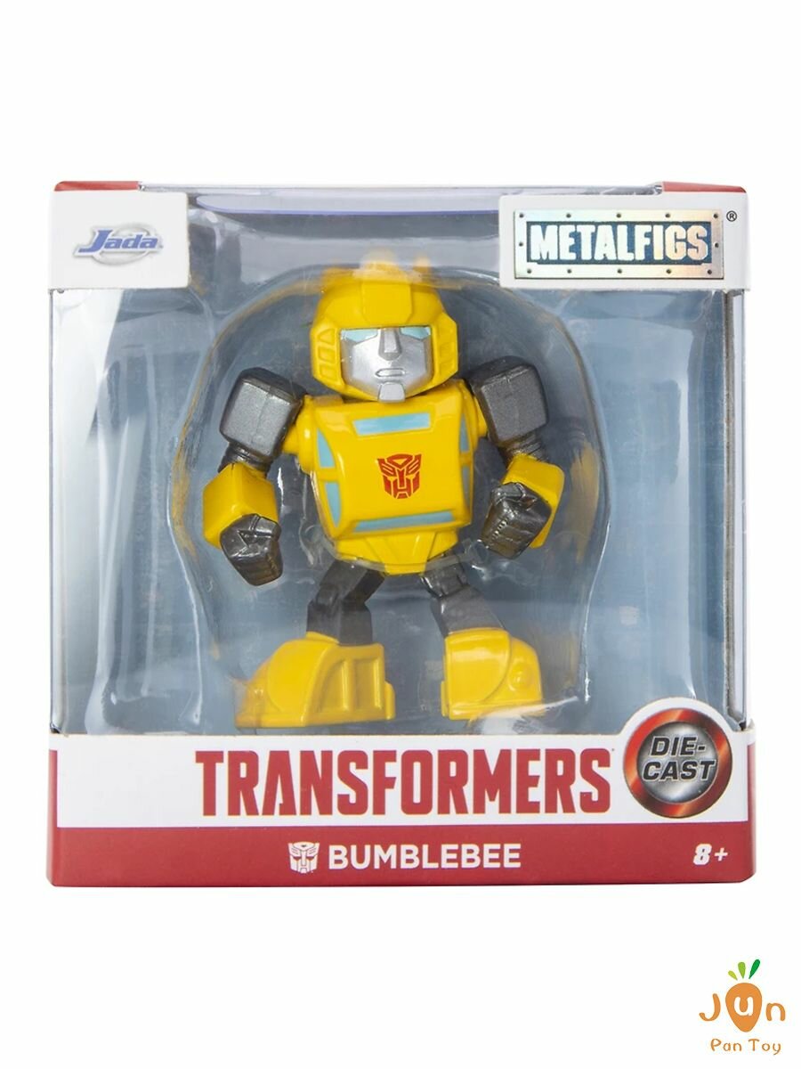 Jada Toys Transformers Metalfigs Bumblebee / Детская игрушка: металлическая фигурка Трансформеры Бамблби, подходит в качестве коллекционного подарка.