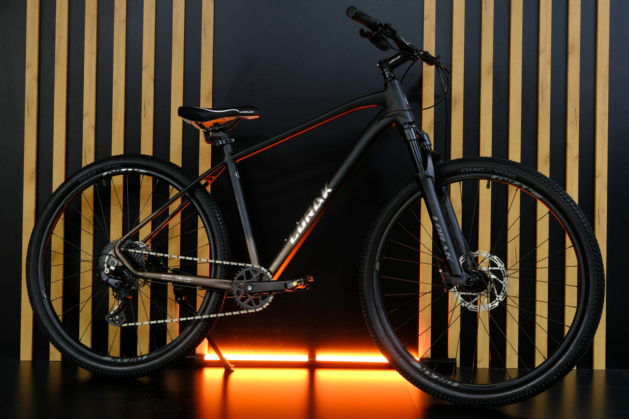 Велосипед горный на осях LORAK Sel 9550 Матовый Чёрный под рост 172-183 см