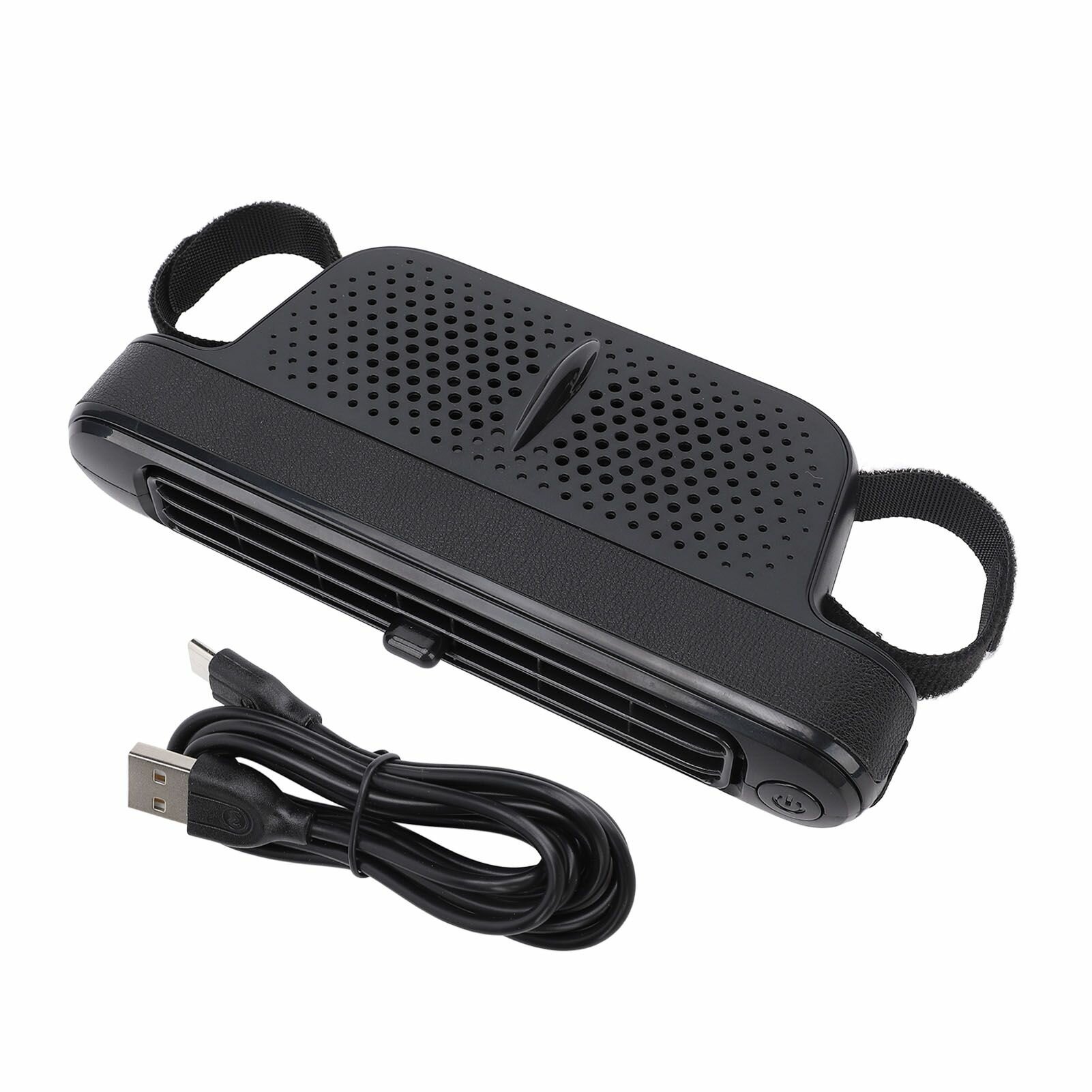 Компактный USB-вентилятор для авто, черный, с регулировкой наклона