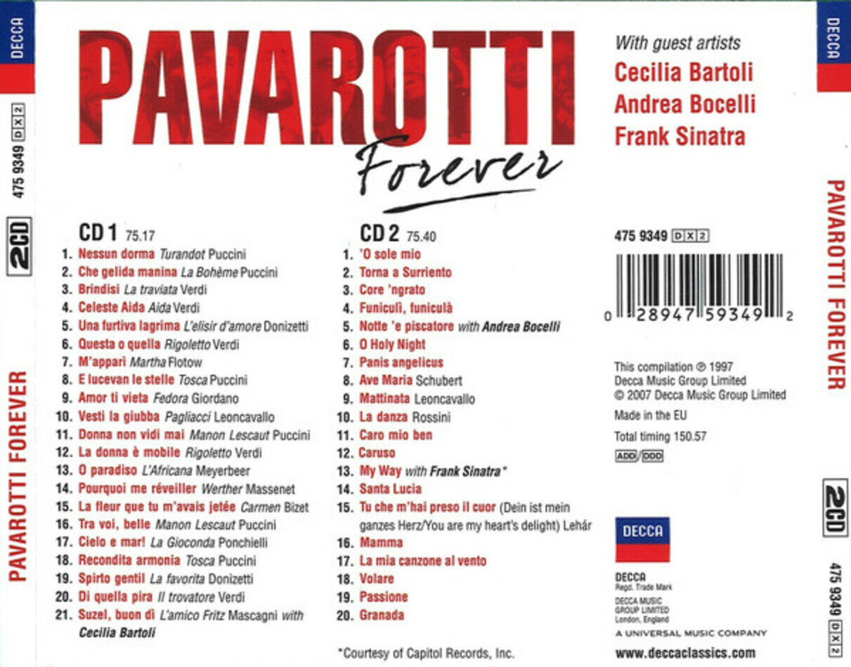 Компакт-диск Pavarotti — Pavarotti Forever (2CD) — фото 1