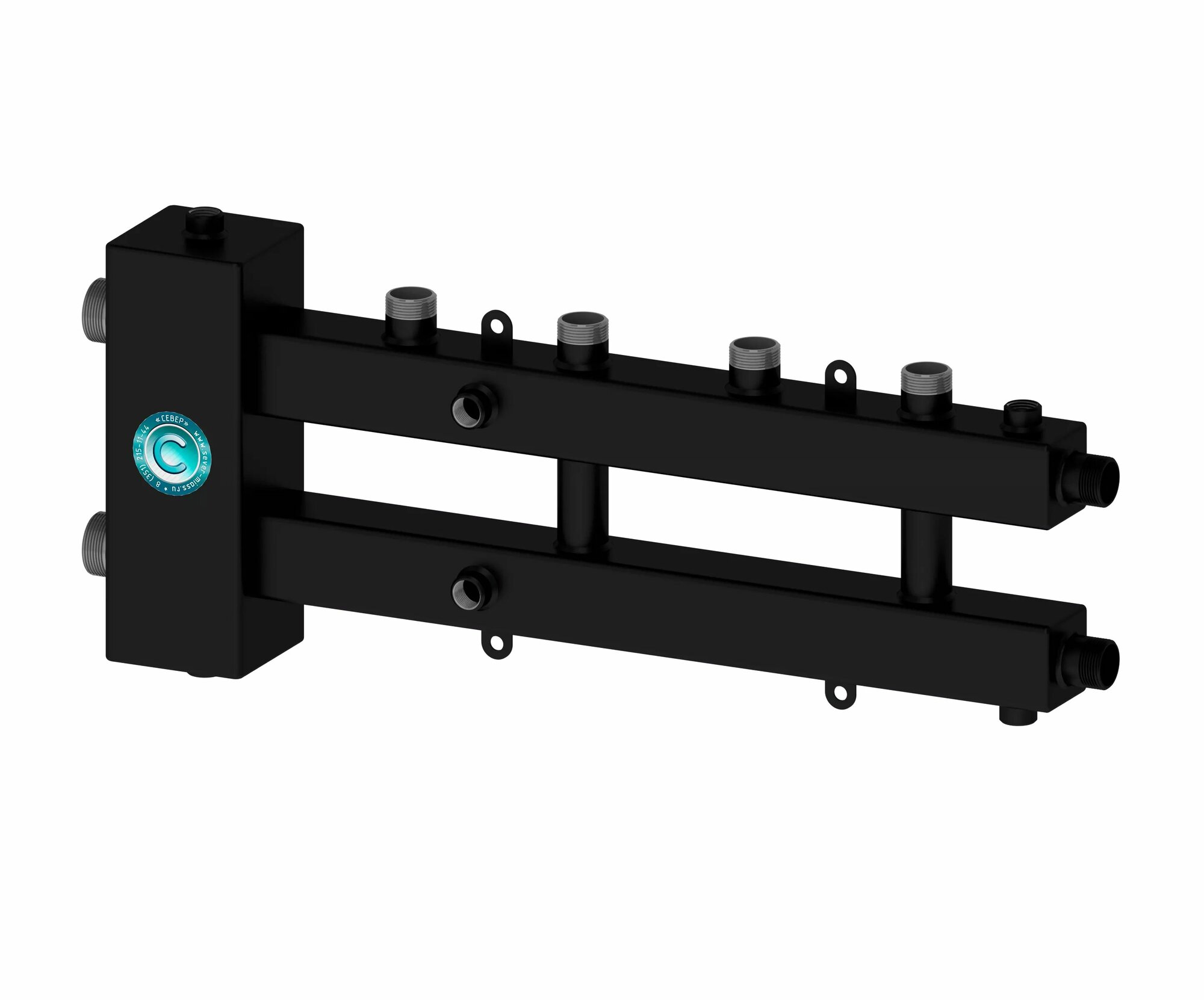 Разделитель гидравлический совмещенный с коллектором Север-М2+1 / Гидрострелка для отопления