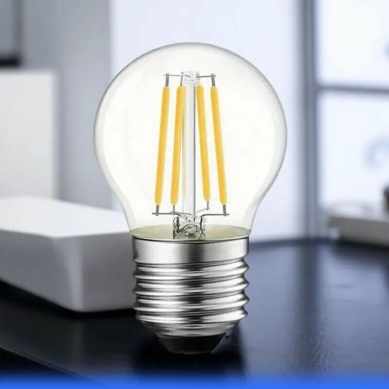 Лампочка, Цоколь: E27, 2 Вт, Филаментная, 1 шт.