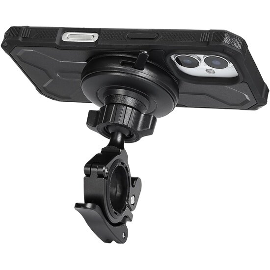 Держатель для смартфона Magssory GR-MS3 на руль с шаровой головкой Ram Mount и быстросъемным креплением, чёрный