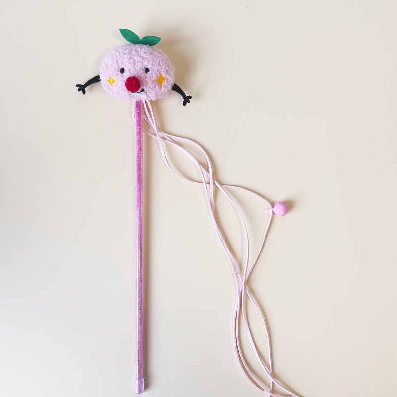 Трансграничная забавная кошачья палочка плюшевые колокольчики с бахромой мяч озвучивает мультяшный злодей интерактивная