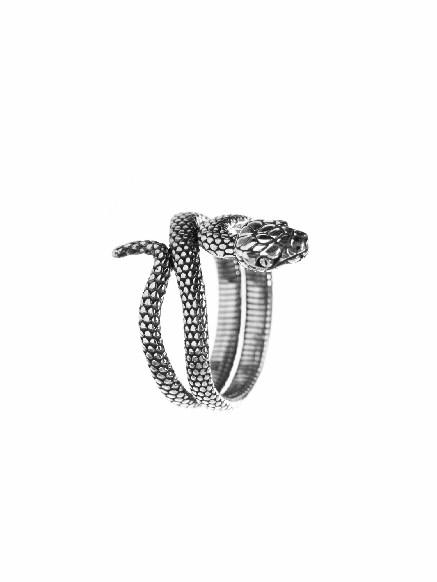 Кольцо тонкое, серебро, 925 проба, оксидирование