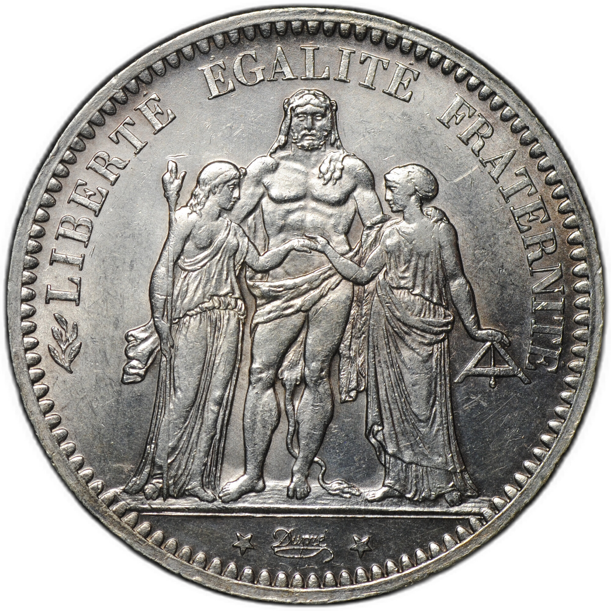 Монета 5 франков 1873 A Франция