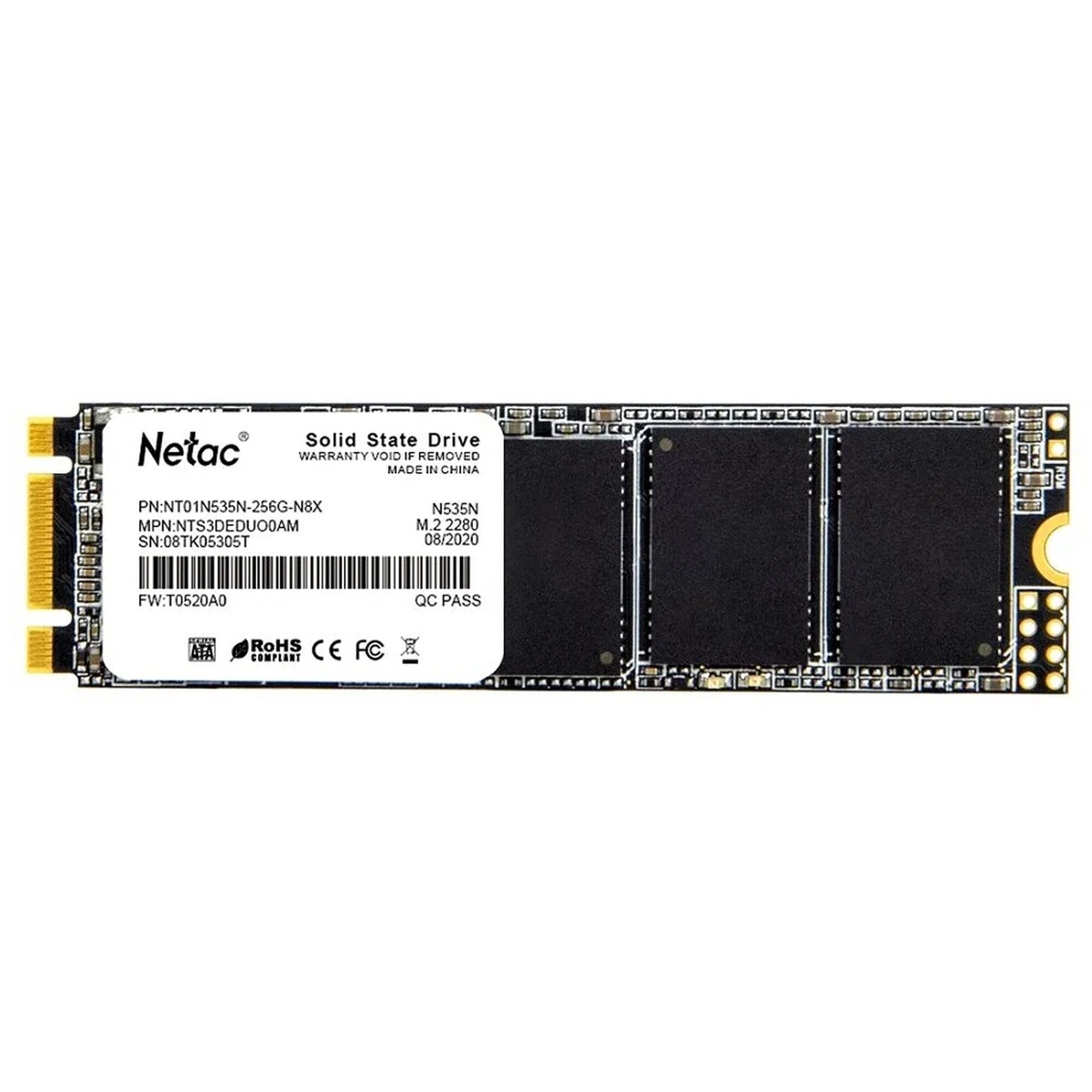 Твердотельный накопитель Netac N535N 256Gb SATA III NT01N535N-256G-N8X
