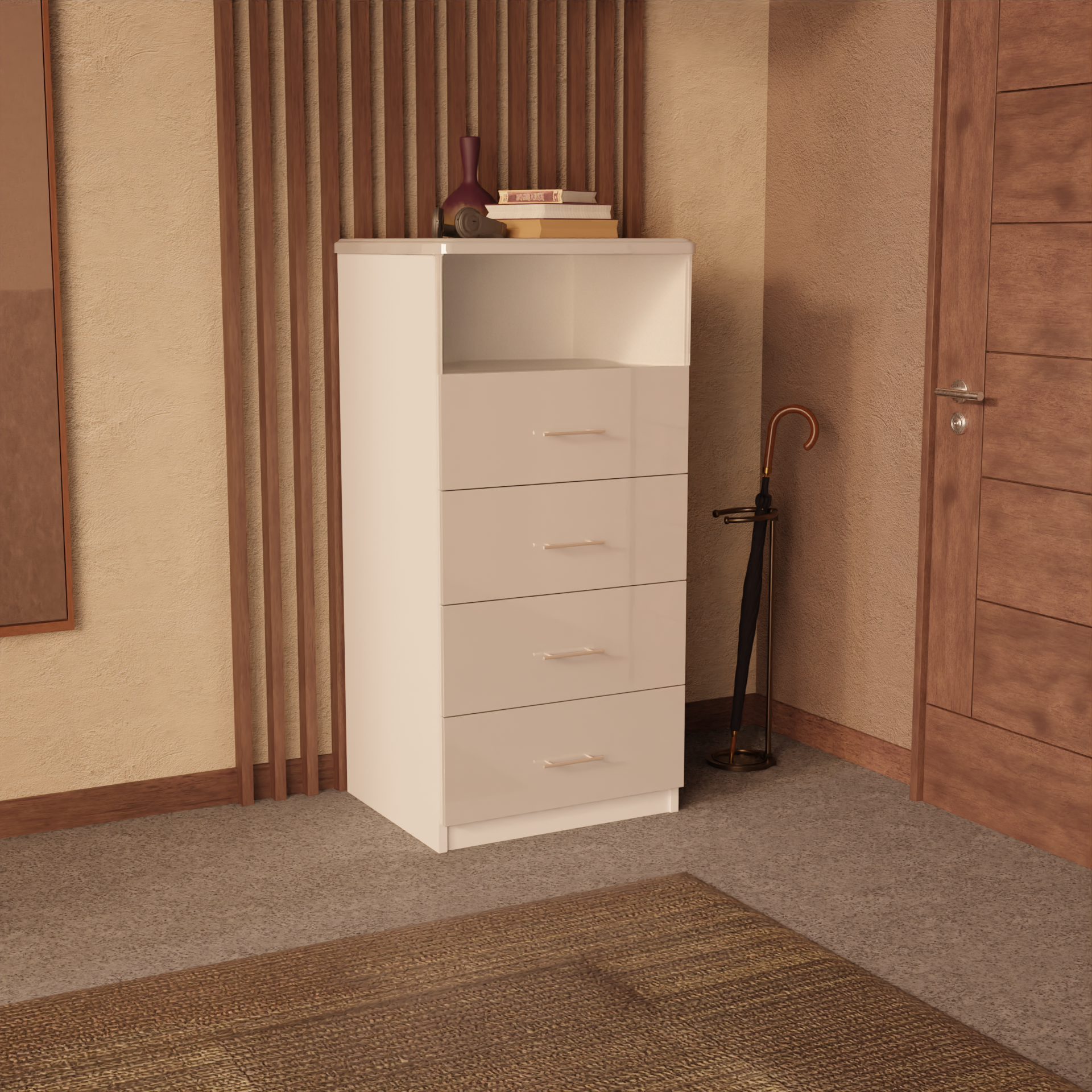 Комод 600-4(ниша) МДФ Марта