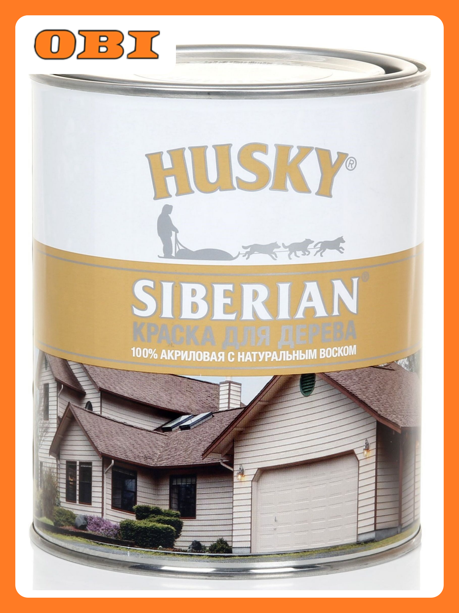 Краска для дерева HUSKY SIBERIAN База С белая 0,9 л